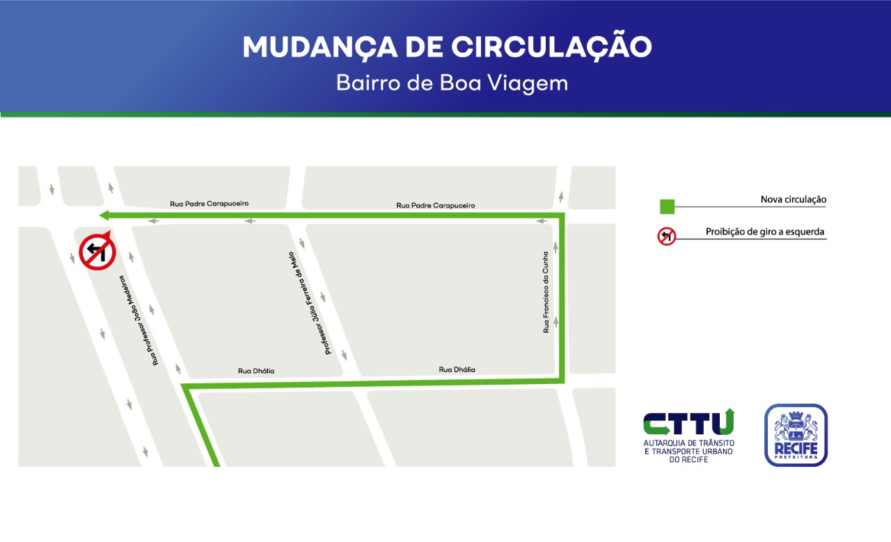 CTTU implanta mudança de circulação em Boa Viagem | CTTU CTTU implanta mudança de circulação em Boa Viagem | CTTU